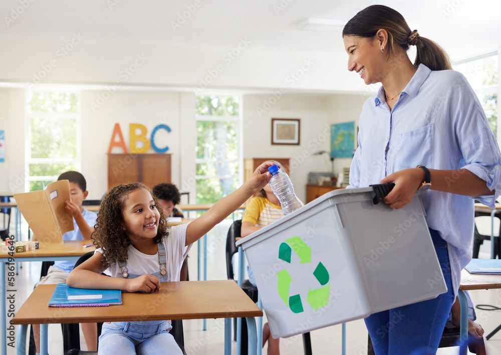 Students Cleaning Classroom