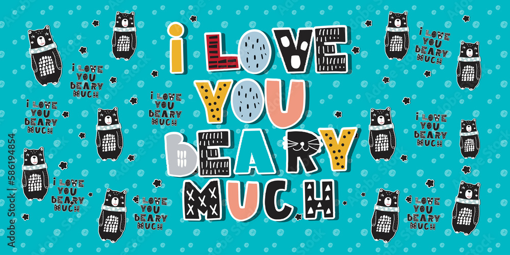 Baby animals, banner, cute, little, kids, child, letters, lettering ...