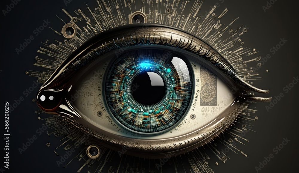 Ilustrace „This artwork showcases the inner workings of computer vision ...