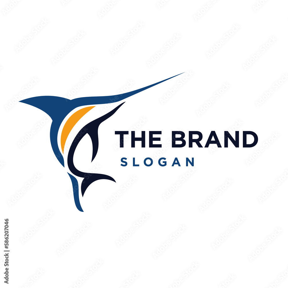 Blue Marlin Logo. Fresh and Unique Modern Blue Marlin sail fish Logo ...