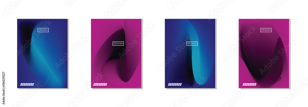 kumpulan latar belakang abstrak dengan warna gradasi yang indah, latar ...