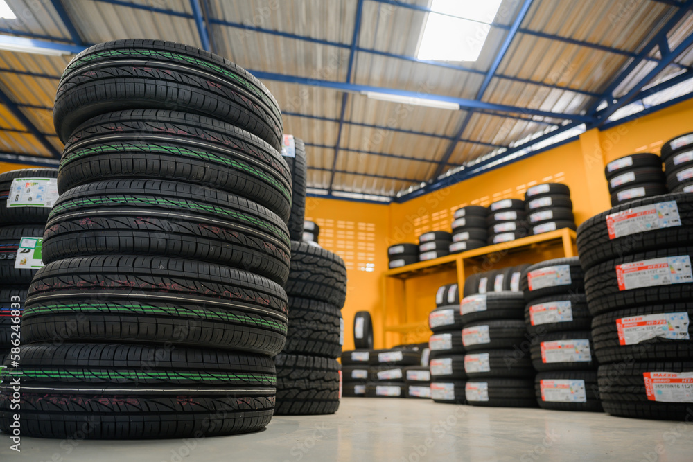 New tire warehouse room in stock There are plenty of them available to ...