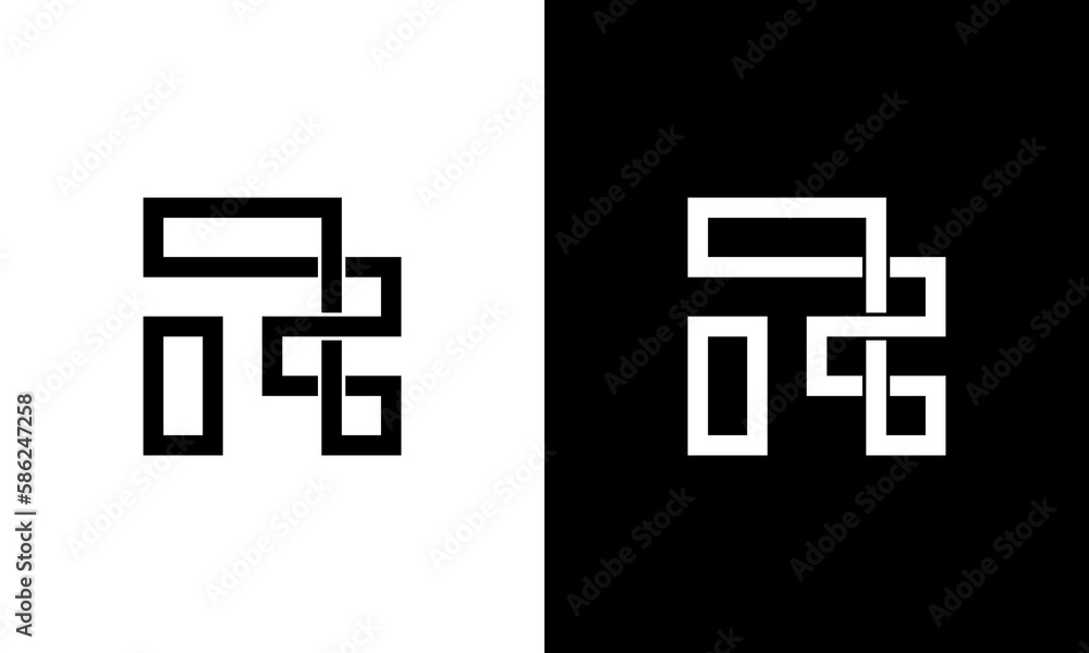 letter symbol R line art abstract modern logo Stock Vector | Adobe Stock