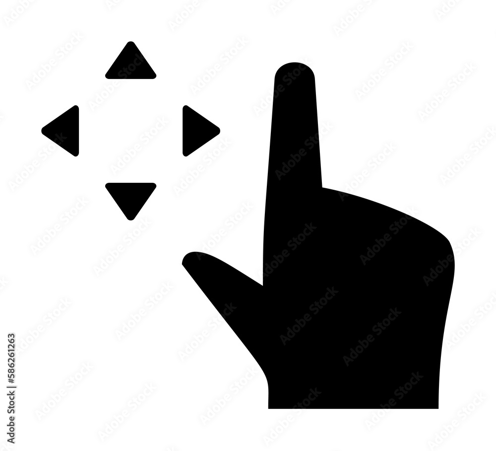Hand, fingers, gesture, move, rotate icon. Element of hand icon for mobile concept and web apps ...