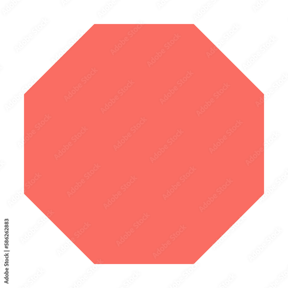 octagon icon. Element of material arrow symbol icon for mobile concept ...