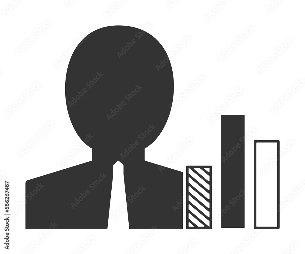man, worker, statistics, business icon. Element of business icon for ...