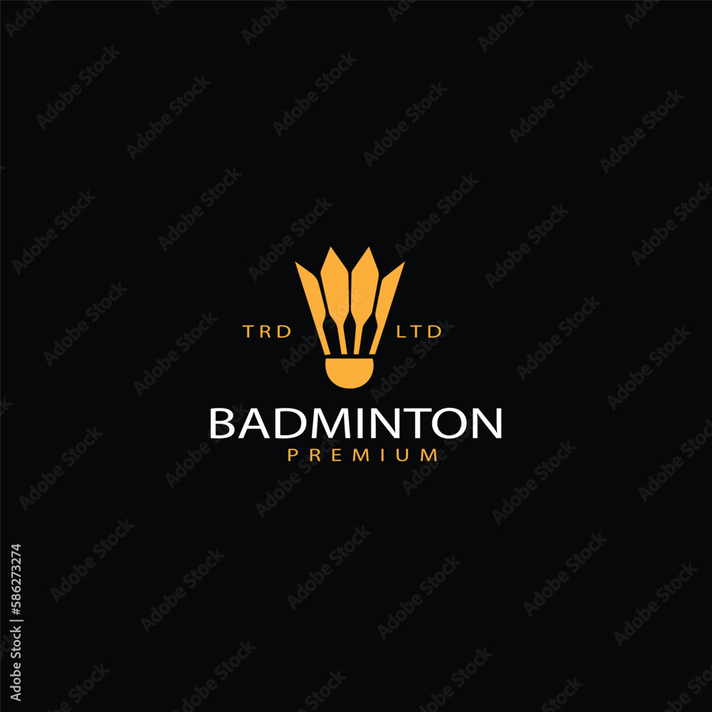 premium Shuttlecock on fire vector icon design for badminton Sport logo ...