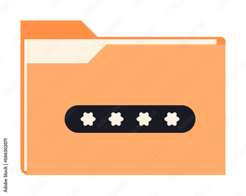 code on the folder icon. Element of cyber security icon for mobile ...