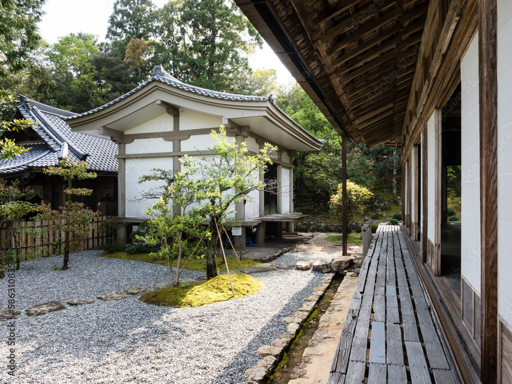 Foto de Kochi, Japan - April 6, 2018: Traditional Japanese garden on ...