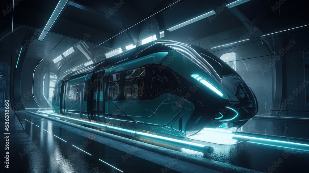 Conceptual design of a fast electric subway in a futuristic city ...