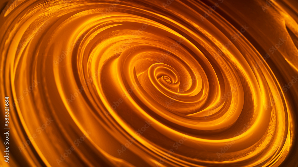 Fiery Energy Vortex. Luminous whirlpool. Abstract digital swirl ...