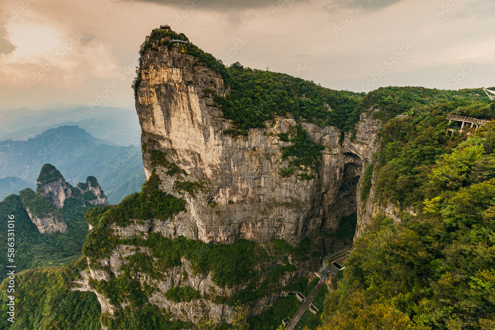 At the top of the staircase of 999 steps leading to the Heaven's Gate ...