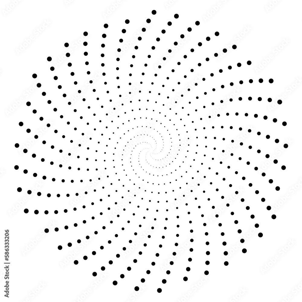 Fibonacci spiral patterns in vector. Mathematical morphology ...