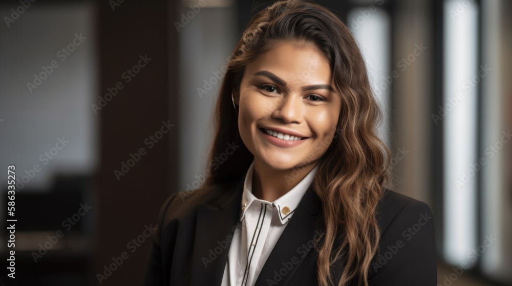 Portrait of a Well Dressed Professional Indigenous First Nations ...