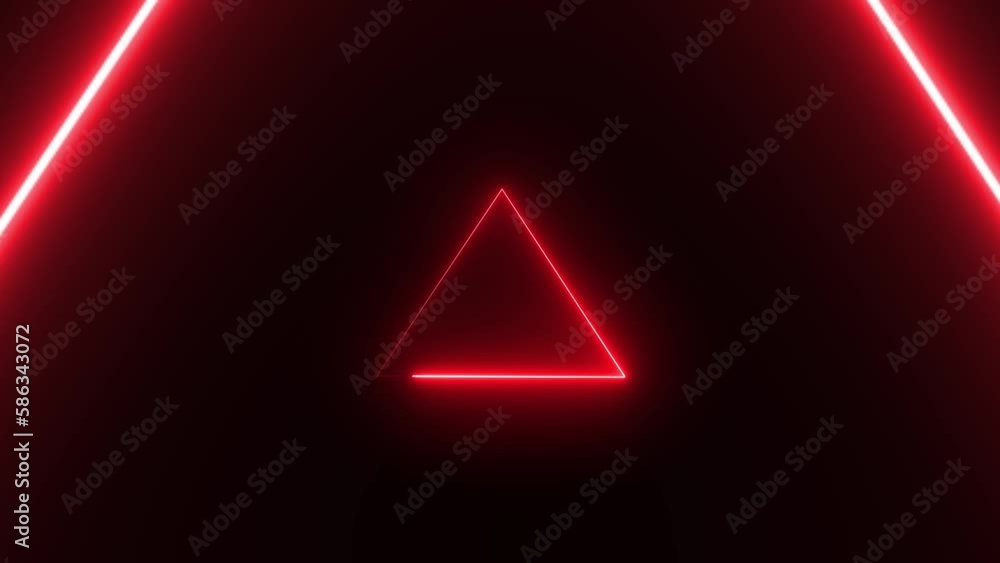 Neon lights abstract motion animated background.Neon lights looped ...