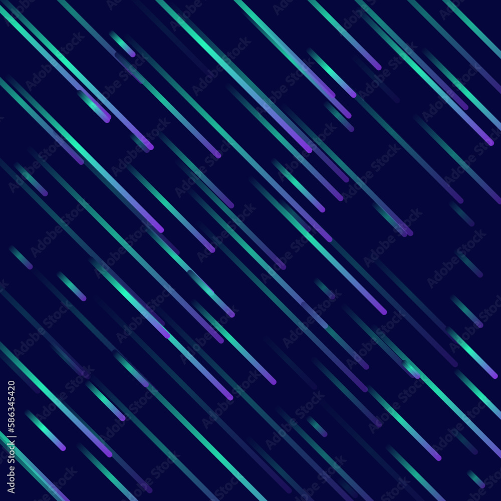 Meteor or comet. Neon space flying meteorite or asteroid, vector ...