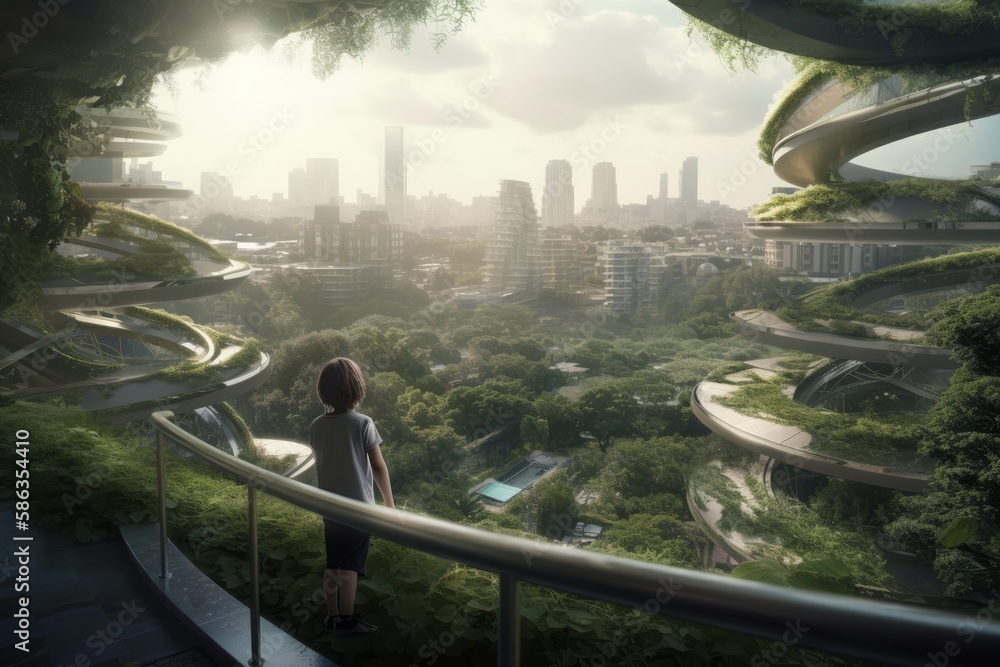Future meets Nature: Ultra HD View of a Sprawling Business Park with ...