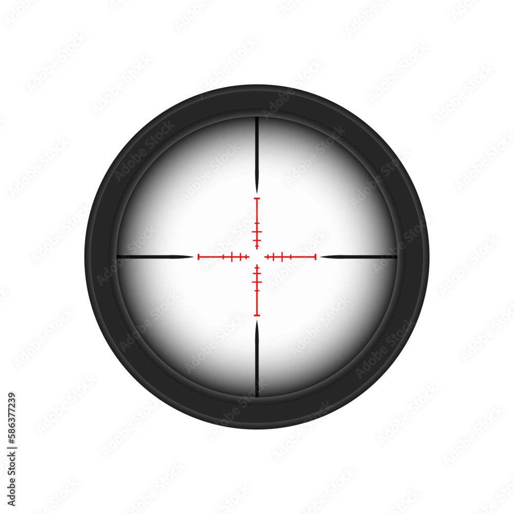 Vector sight on an isolated transparent background. Realistic sight png ...