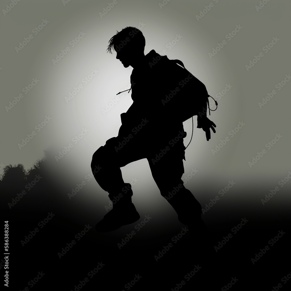 break, dance, silhouette, sport, vector, running, dance, black, woman ...