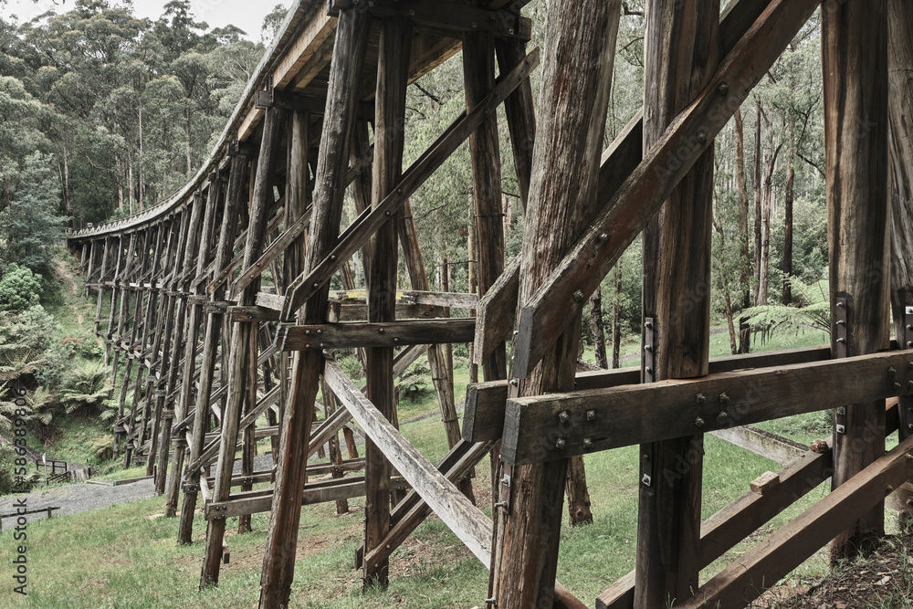 The Noojee Trestle Bridge is an impressive 100-metre long (330 ft ...