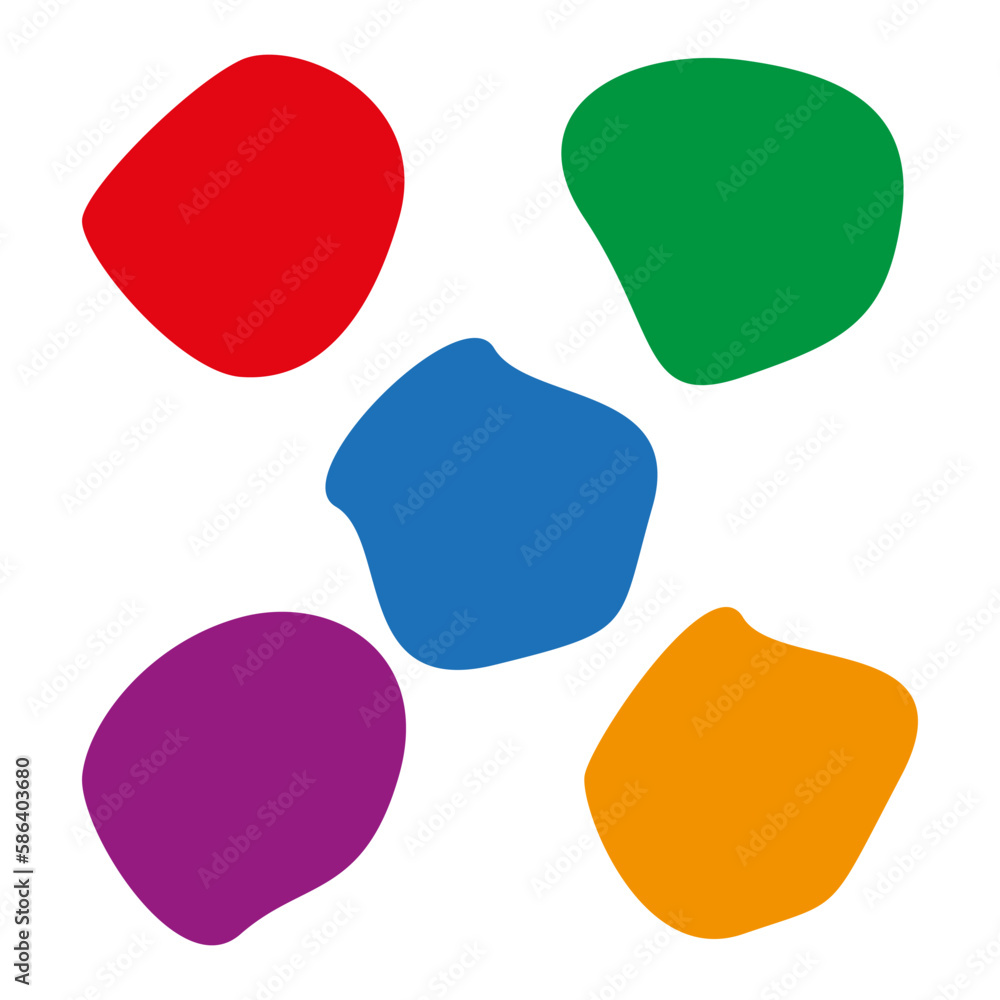 Watercolor color spots. Graphic element. Vector illustration. Stock ...