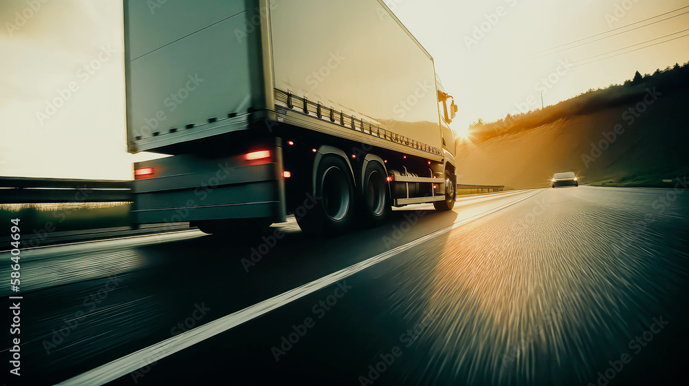 Logistics import export and cargo transportation industry concept of ...