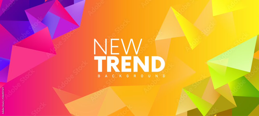 Colorful geometric background. New Trend Modern Abstract Template ...