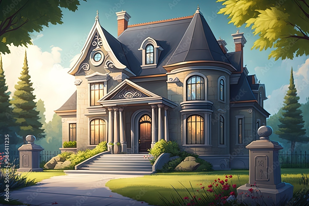 Stunningly Elegant Modern Mansion with a Stunning Exterior Generative ...