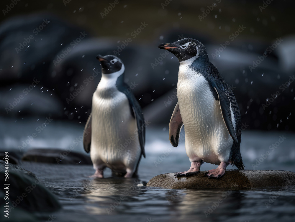 Arctic penguins huddle for warmth and protection, showcasing community ...