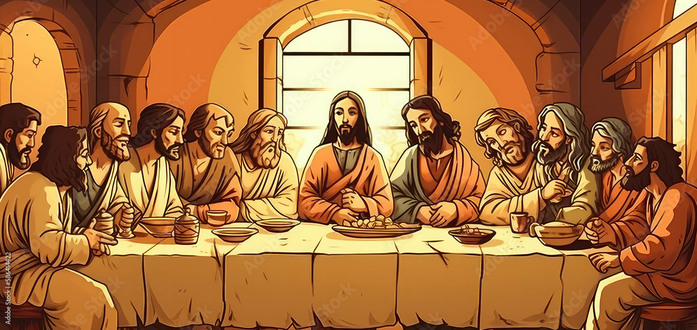 Biblical series, Jesus shared with his Apostles in Jerusalem before his ...