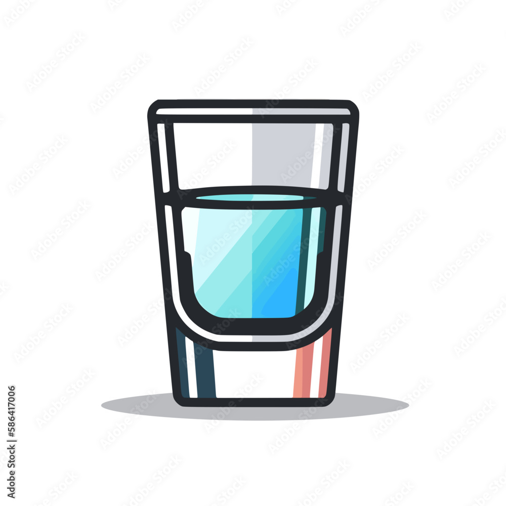 Shot glass vector de Stock | Adobe Stock