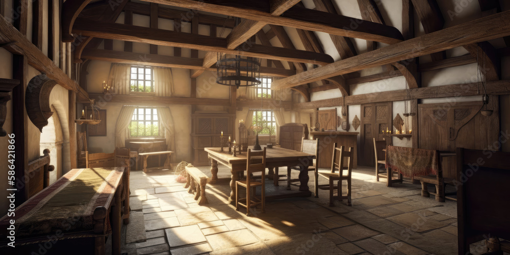 The Adventurers' Sanctuary, The Bustling Heart of a Medieval Fantasy ...