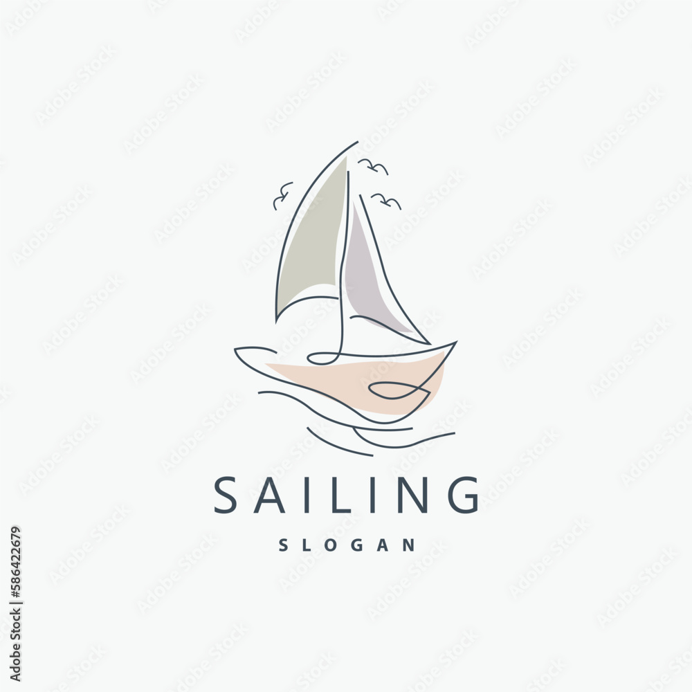 Sailboat Logo Design, Fishing Boat Illustration, Fishing Boat Company ...