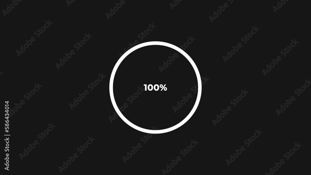 Loading icon animation. Luma matte with transparent background 4K ...