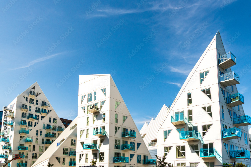 Isbjerget, harbour-side housing development modelled on a cluster of ...