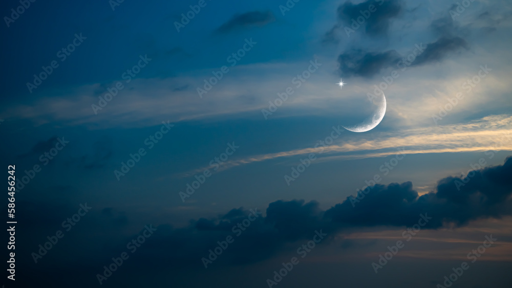 Eid Al Adha,Eid Al Fifr Adha Mubrak Arabic Background Concept,Crescent ...