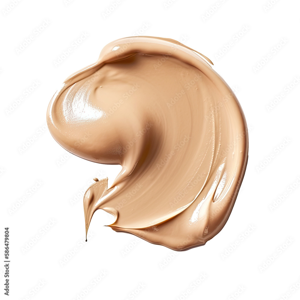 Gently beige strokes cream and texture of makeup foundation or acrylic ...