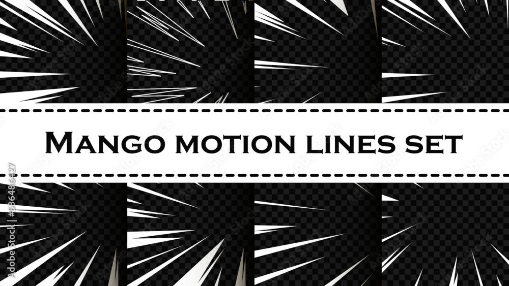 Set of explosion motion effects or explosion frame in mango style ...