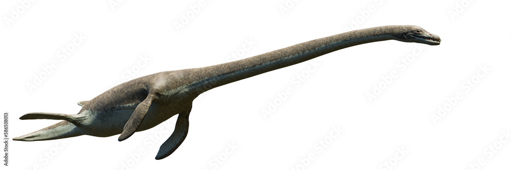 Póster Elasmosaurus, long-necked plesiosaur from the Late Cretaceous ...