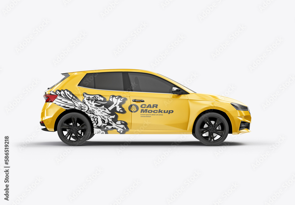 Car Wrap Mockup Stock Template | Adobe Stock
