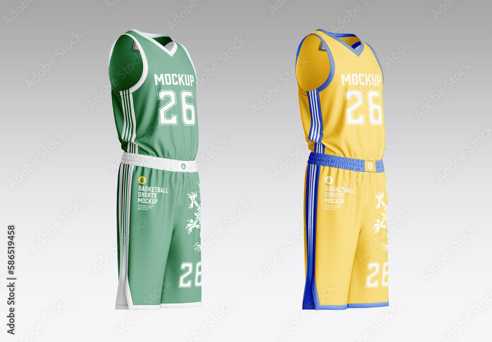 Basketball Kit Mockup Stock Template | Adobe Stock