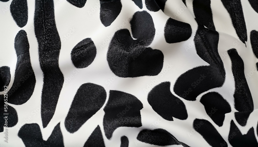 Cow Print Fabric Texture Stock Photo | Adobe Stock