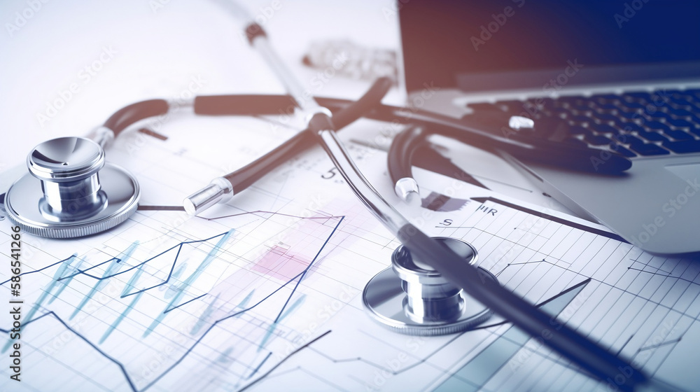 Healthcare business graph data and growth, Medical examination and ...