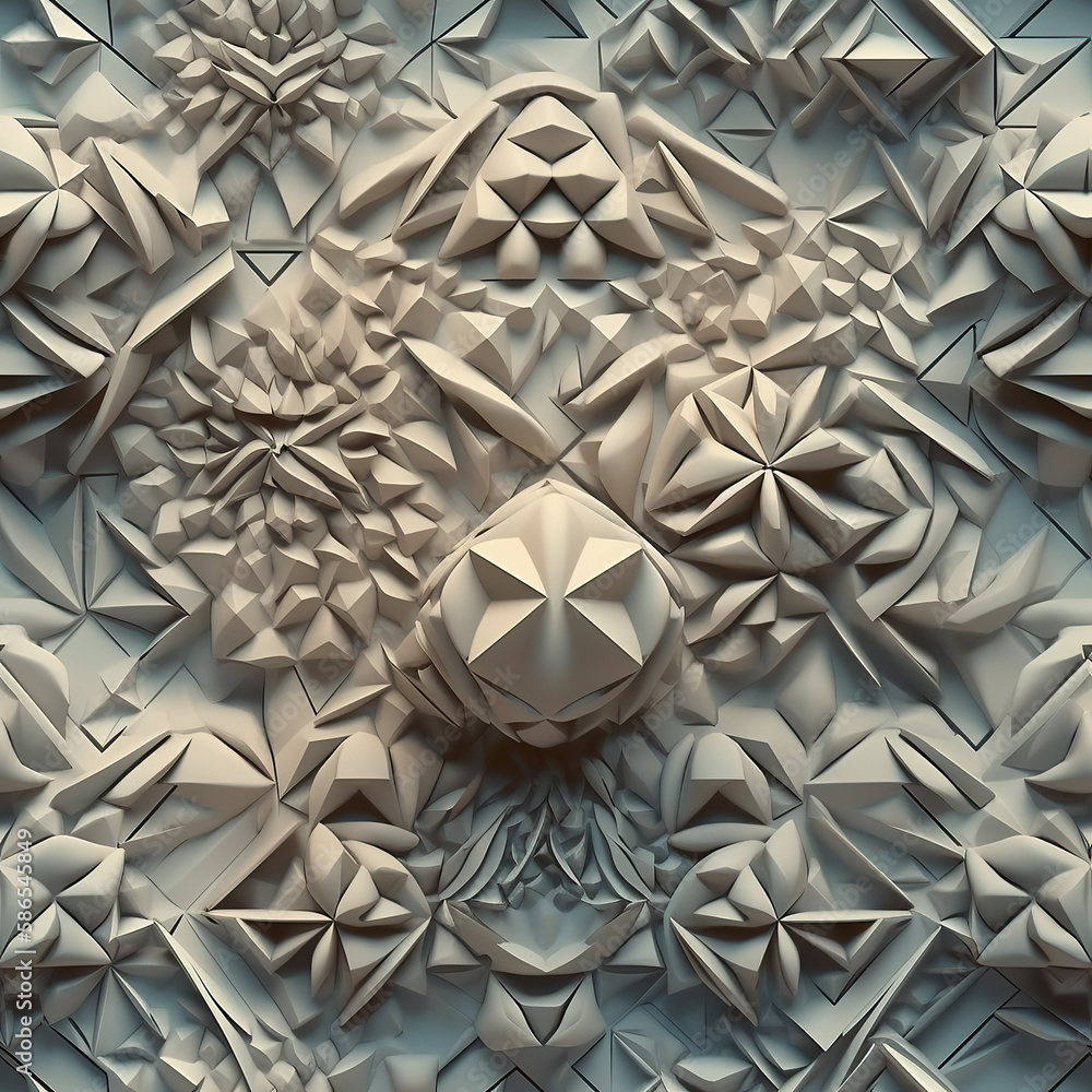 3D abstract background - tileable seamless texture. Ai generated ...