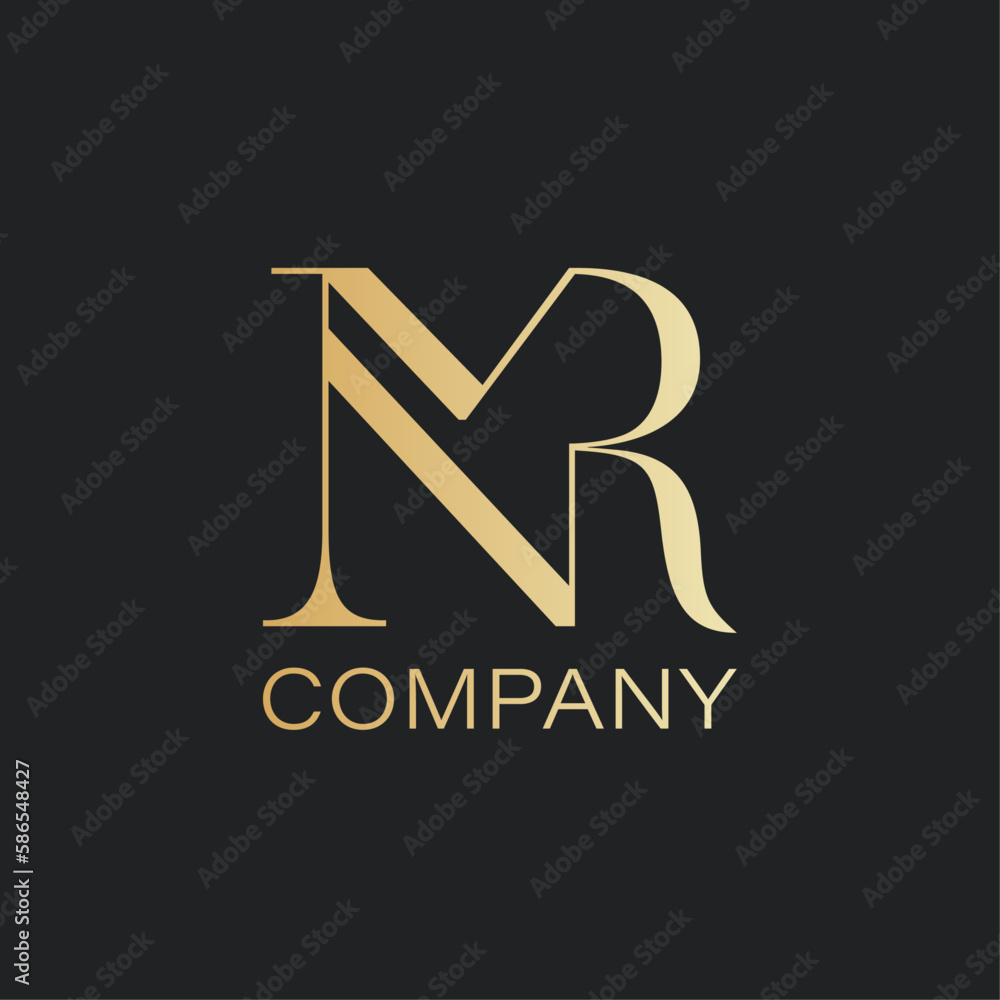MNR letters logo Stock Vector | Adobe Stock