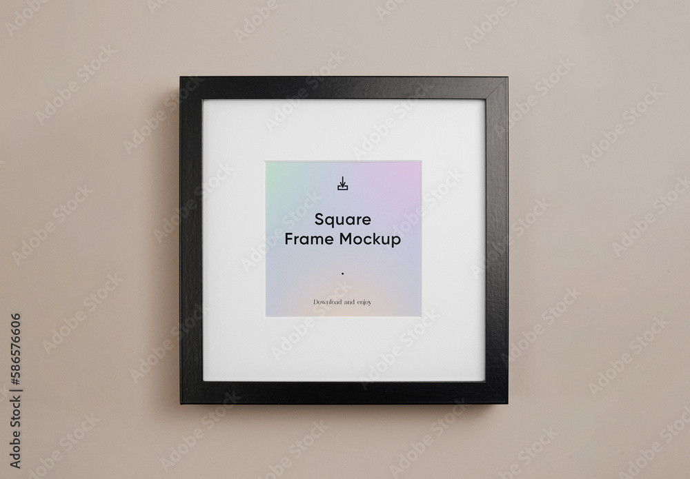Square Frame Mockup Stock Template | Adobe Stock