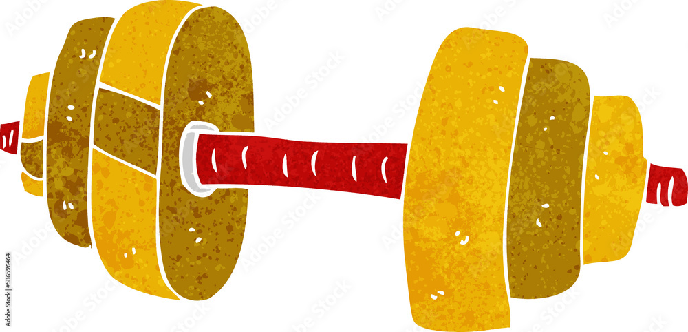 cartoon dumbbell Stock Illustration | Adobe Stock