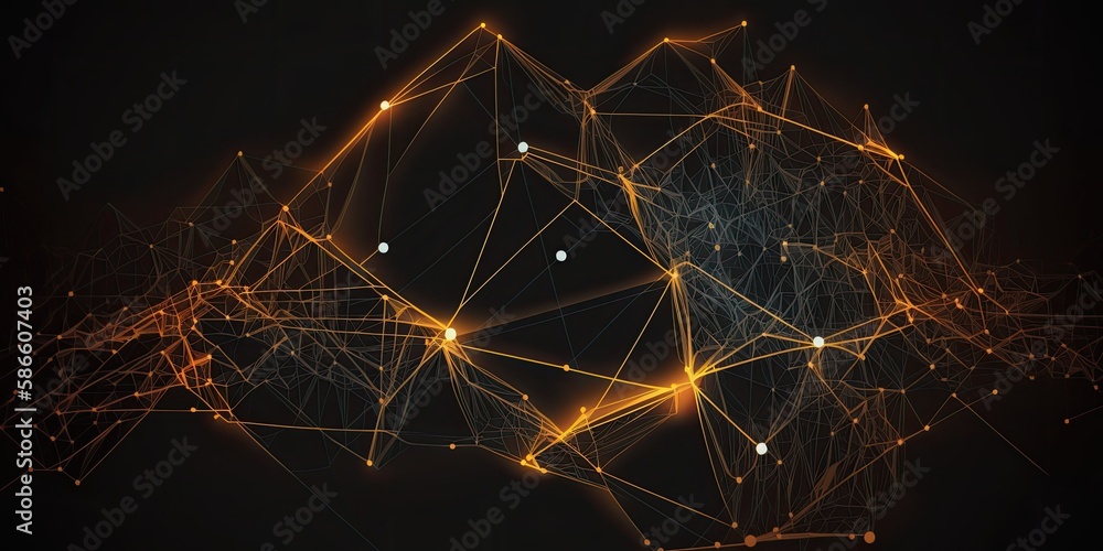 Abstract dot points connections illustration background transformation ...