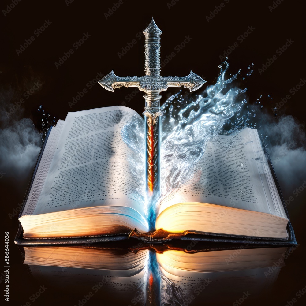 The Bible Word of God Sword the Gospel of Salvation Generative AI ...