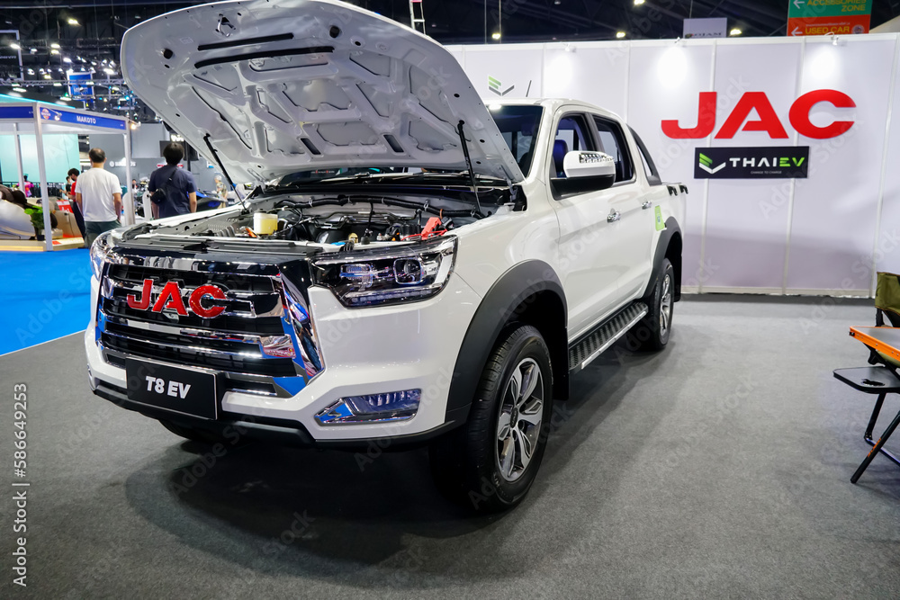 Bangkok, Thailand - 27 March 2023: JAC T8 EV at the BANGKOK ...